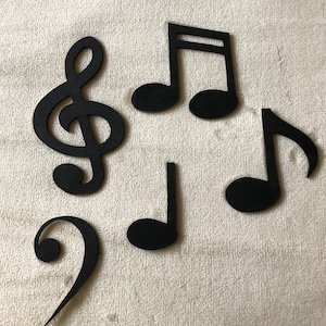 Music Notes Wall Art Wooden Music Notes Music Wall Decor - Etsy