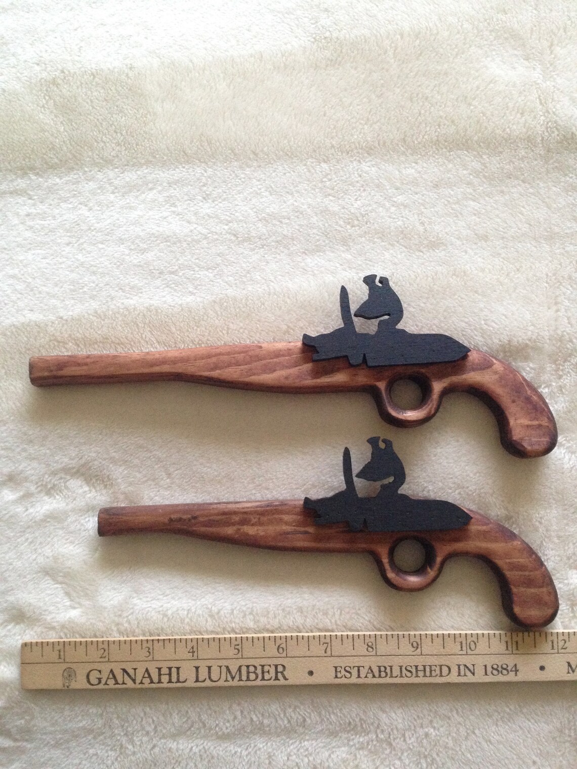 Colonial Flintlock Wooden Toy Pistol - Etsy
