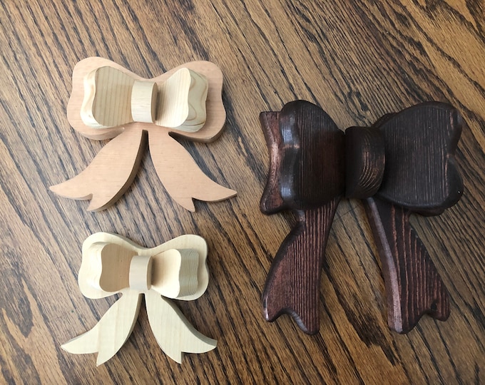 Wooden Bow Shelf - Etsy