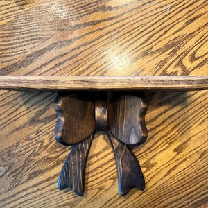 Wooden Bow Shelf - Etsy