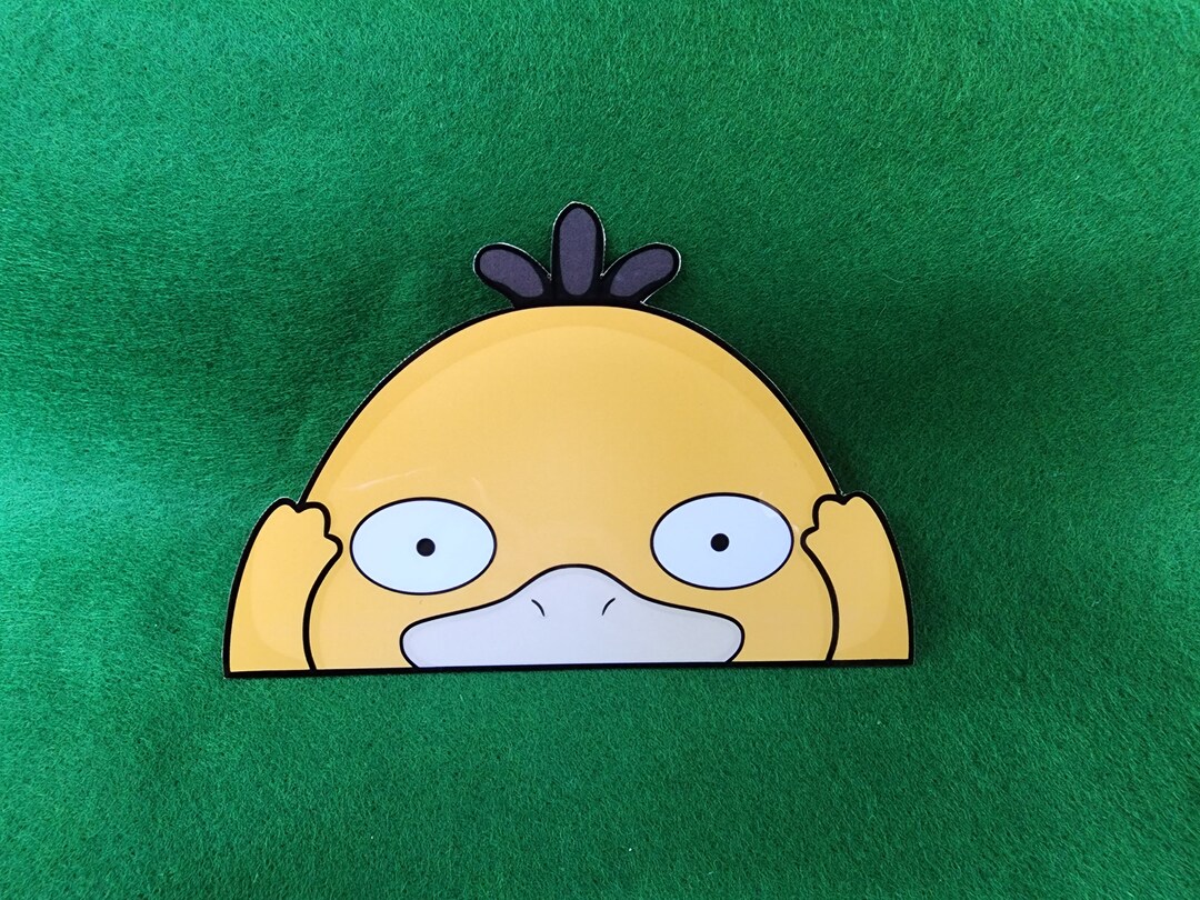 Psyduck X Squishmallow Inspired Peeker Decal - Etsy