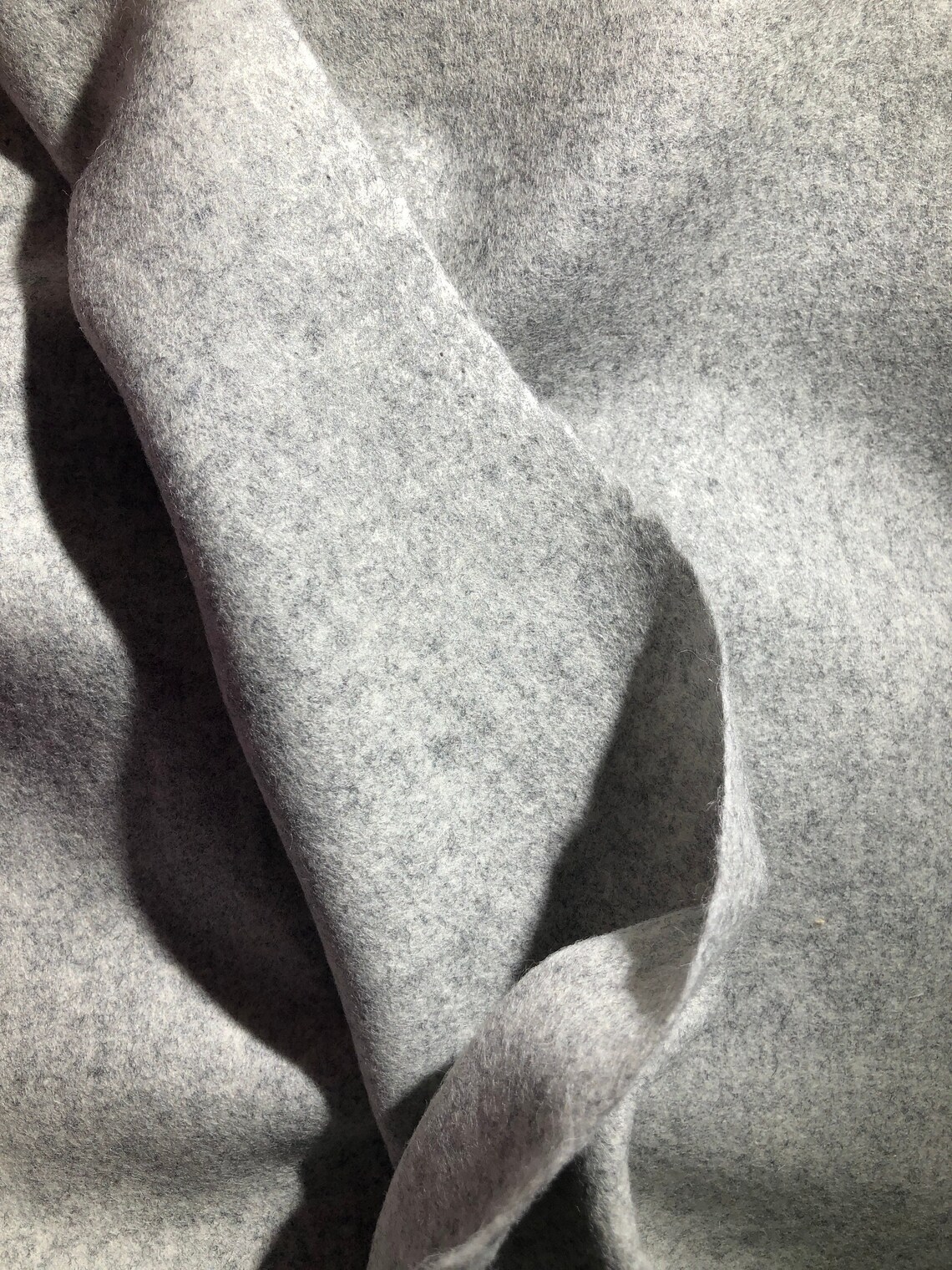 Grey 100% Wool Felt Fabric - Etsy