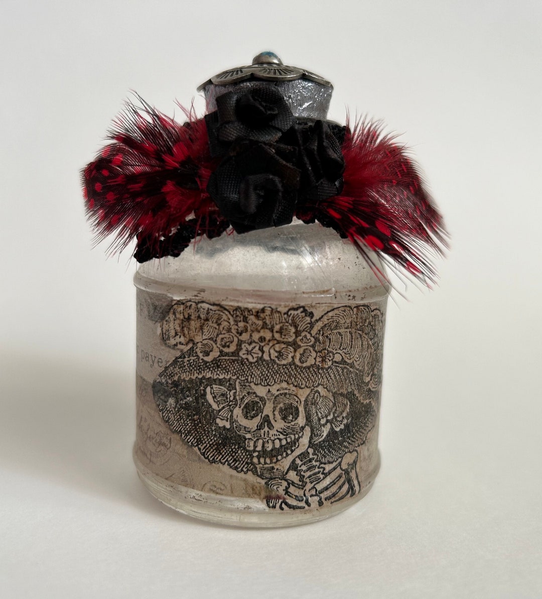Vintage Inkwell With La Catrina Day of the Dead Motif - Etsy
