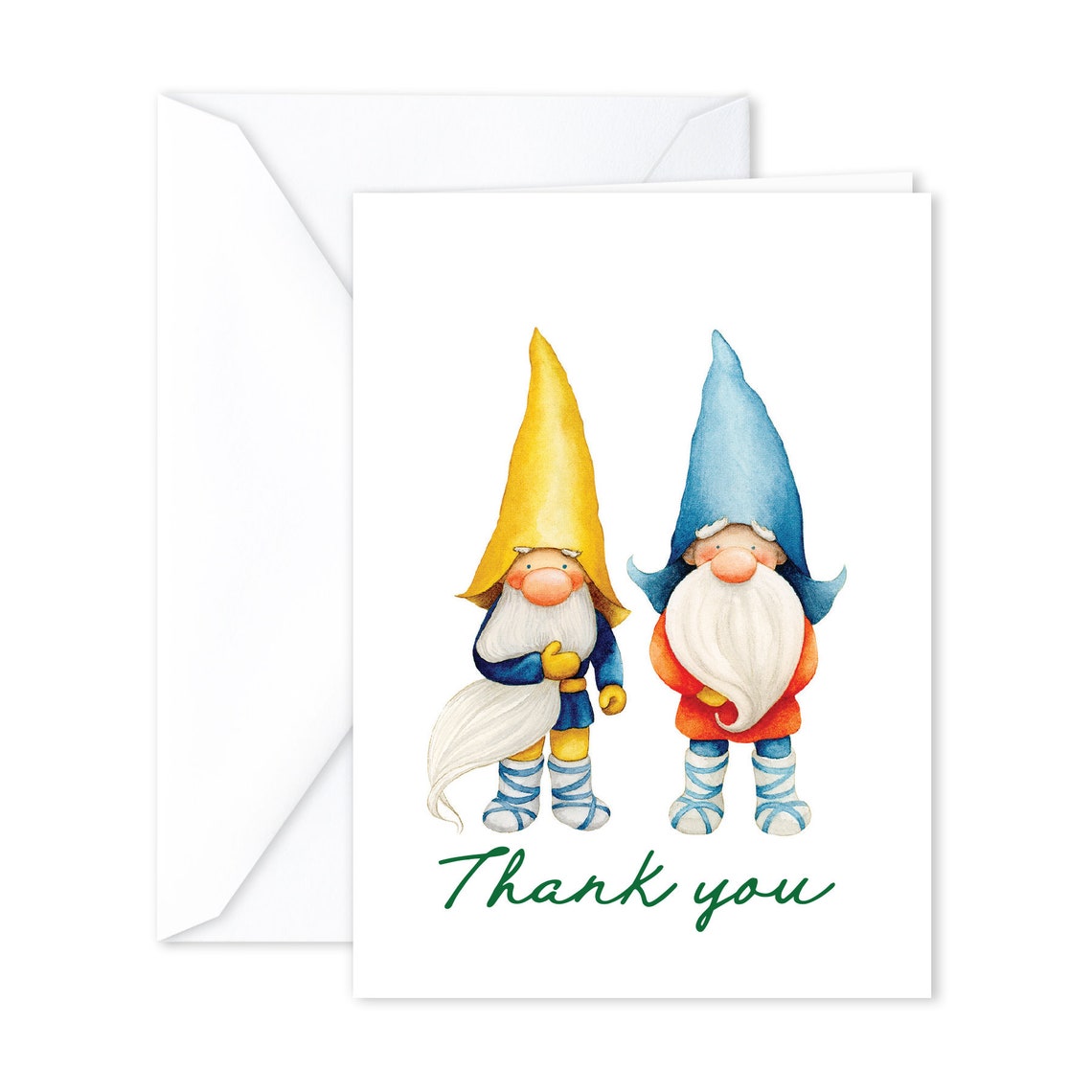 Gnomes Thank You Note Card Collection - Etsy