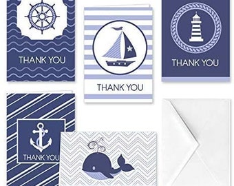 Nautical Note Cards | Etsy