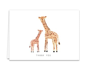 Giraffe Note Cards | Etsy