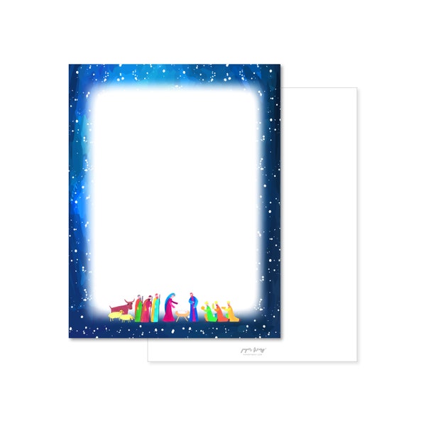 Christmas Nativity Letterhead - Etsy