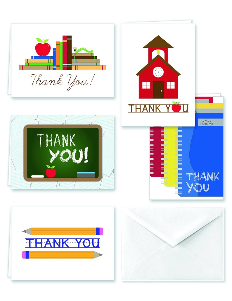 School Thank You Note Cards | Etsy