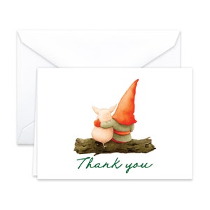 Gnomes Thank You Note Card Collection - Etsy