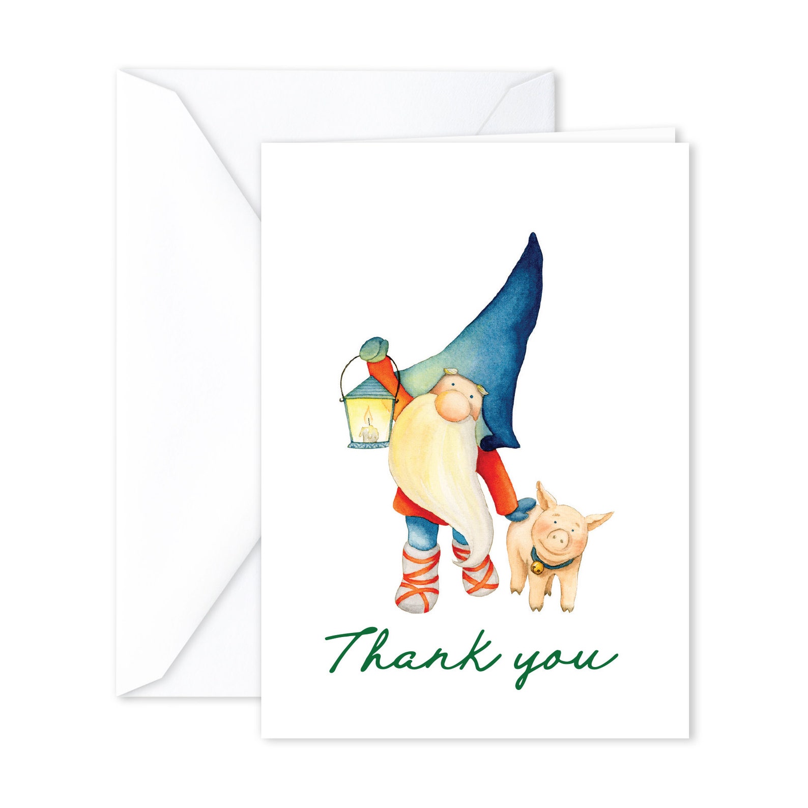 Gnomes Thank You Note Card Collection - Etsy