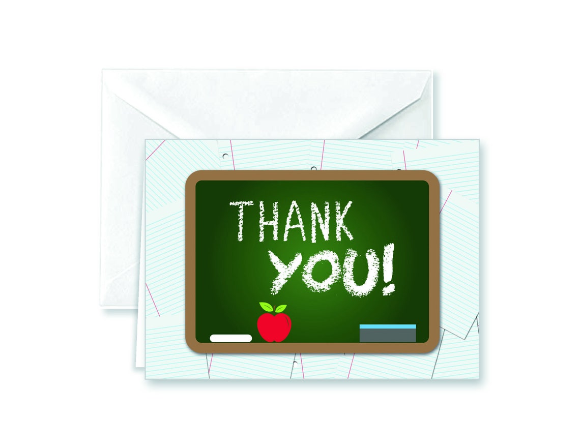 School Thank You Note Cards - Etsy