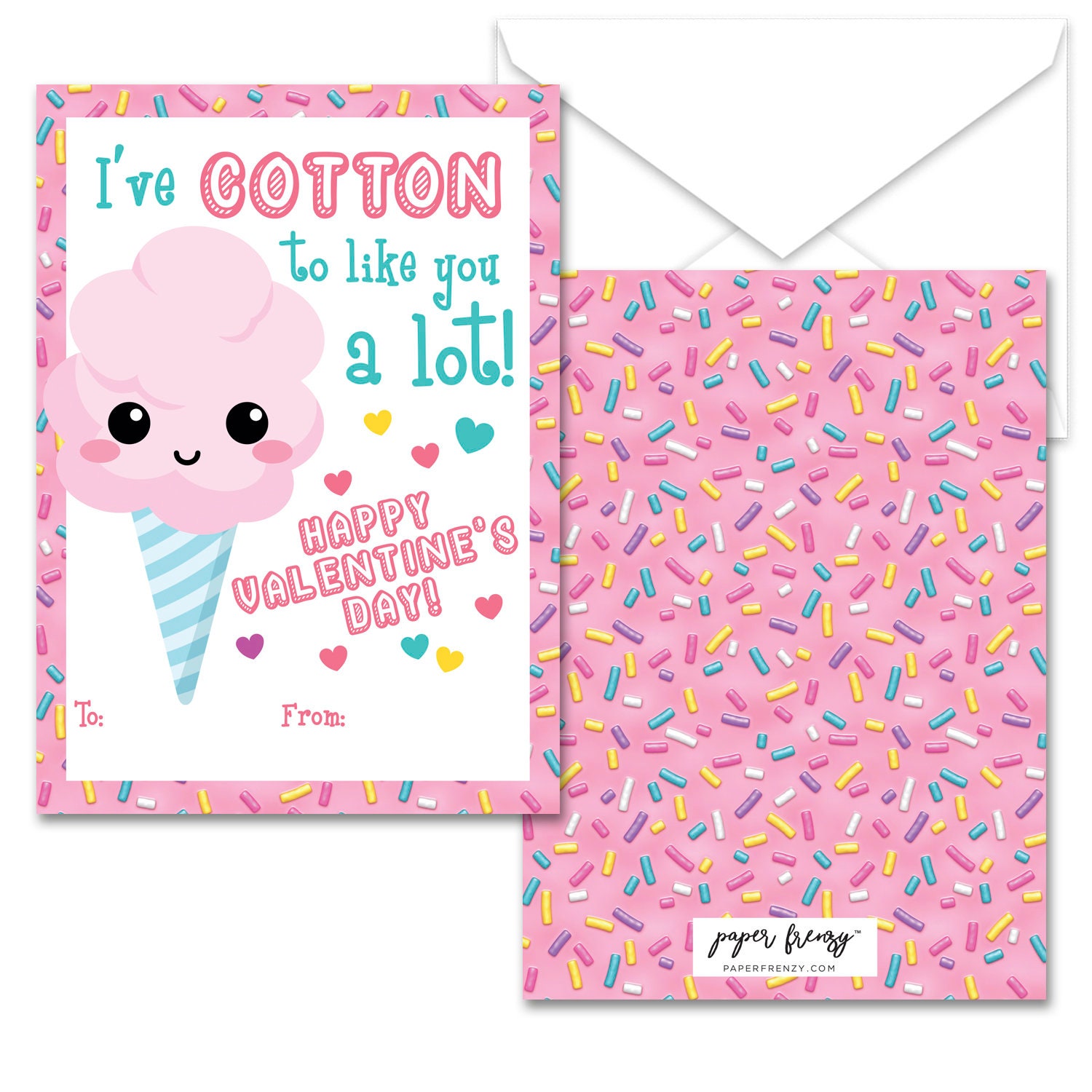 Sweet Treats Themed Valentines Day Valentine Cards - 25 Pack - Etsy