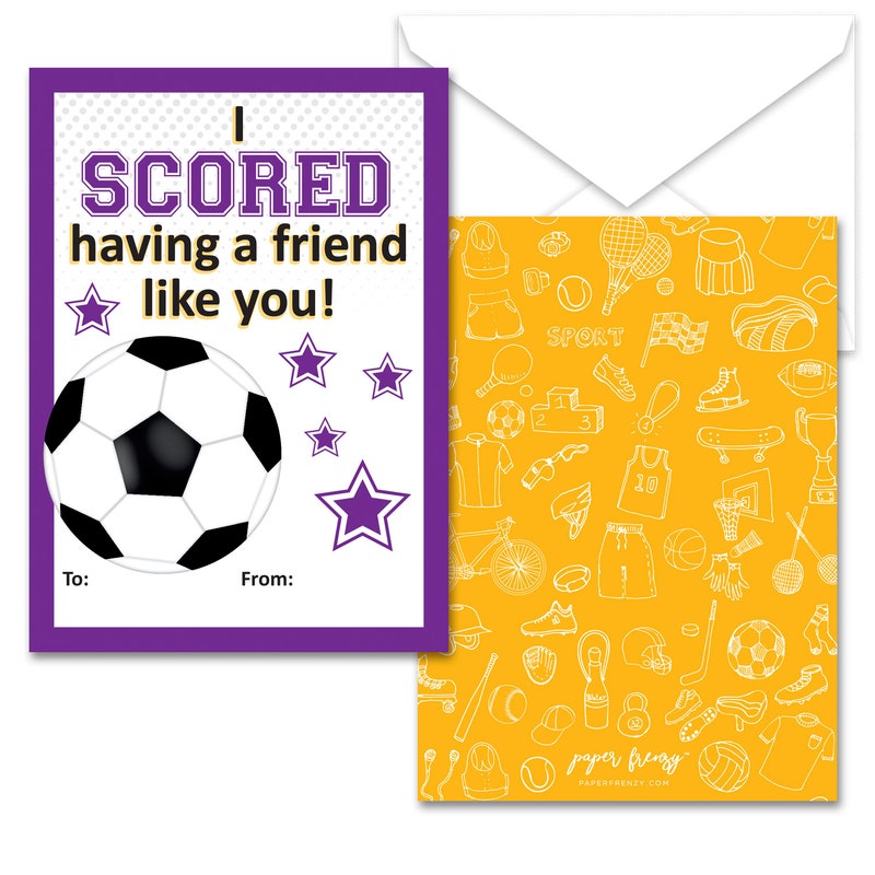 Soccer Valentine - Etsy