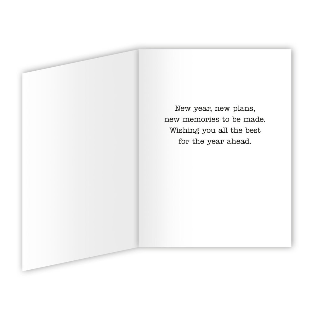 Happy New Year Typewriter Christmas Cards and Envelopes - Etsy