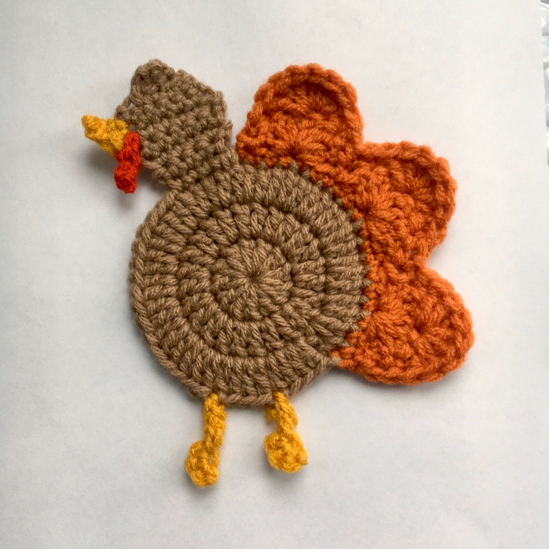 Turkey Coasters - Thanksgiving Coaster - Turkey Mug Rug - Holiday ...