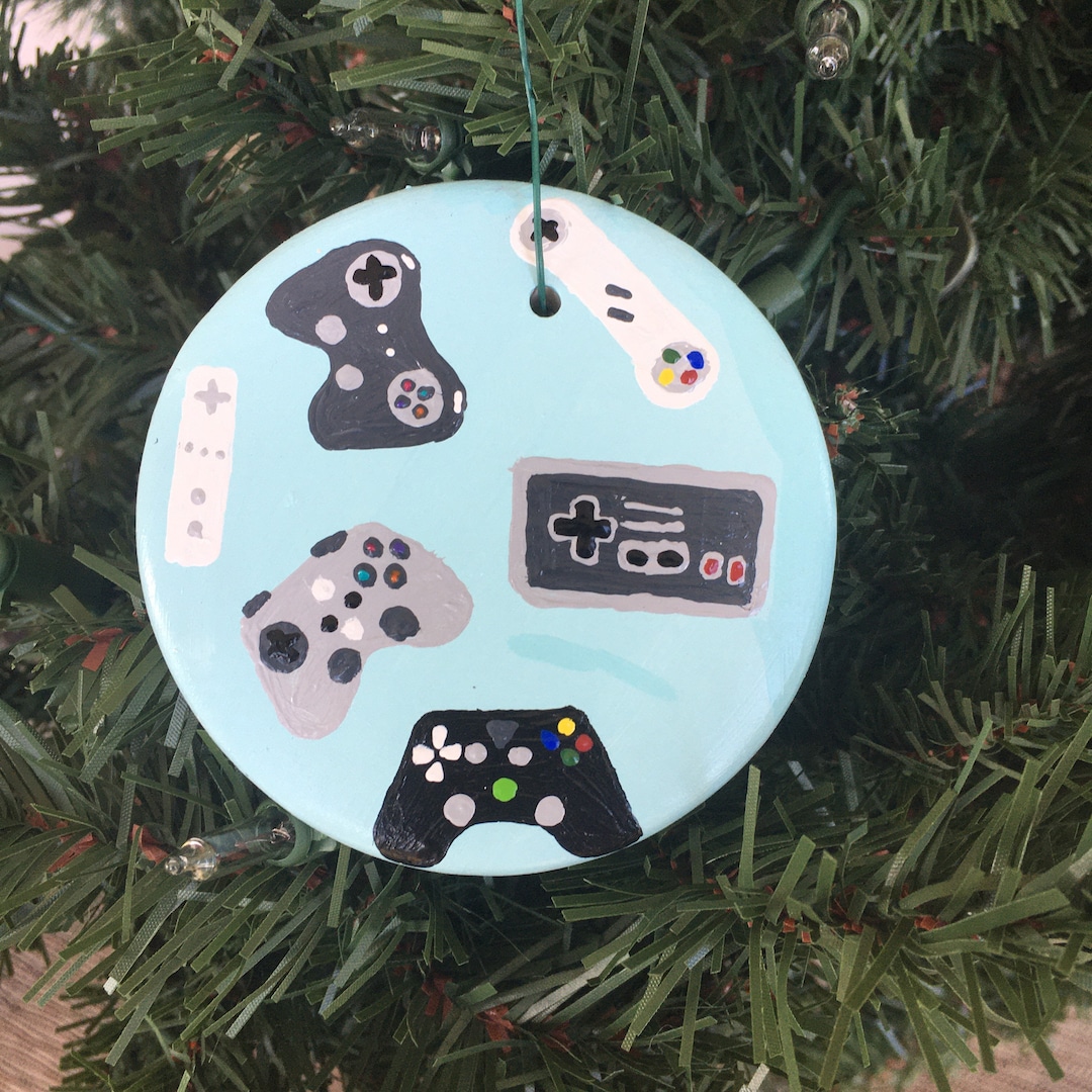 Personalized Gamer Christmas Ornament - Video Game Controller Ornament ...