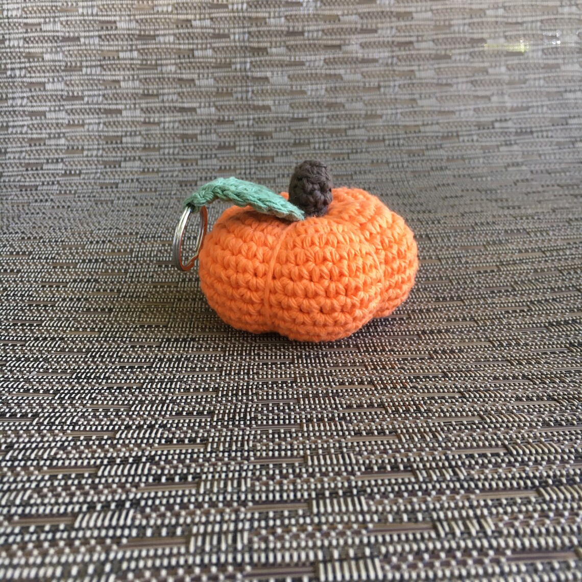 Pumpkin Keychain - Stuffed Pumpkin Keychain - Plush Pumpkin Key Ring ...