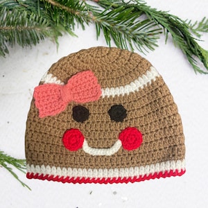 Gingerbread Man Hat -children's Christmas Hat - Baby Gingerbread Man ...
