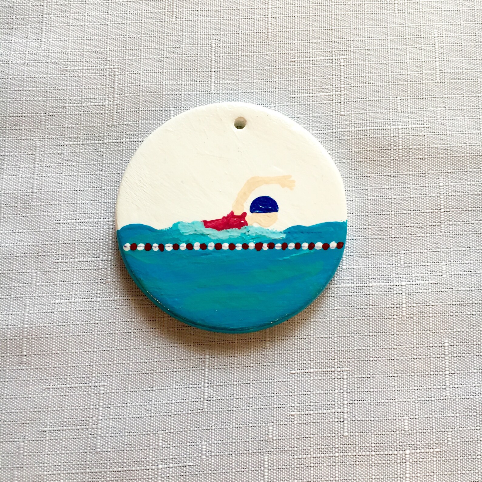 Personalized Swimmer Ornament -swimmer Christmas Ornament - Hand ...