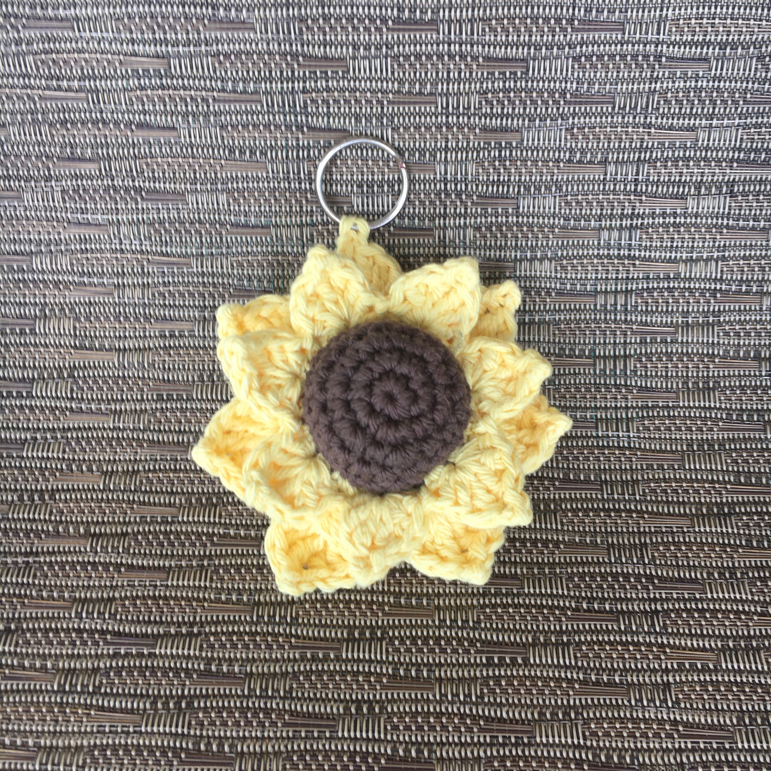 Sunflower Keychain Plush Sunflower Keychain Sunflower - Etsy