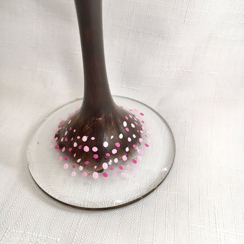 Cherry Tree Wine Glass Cherry Blossom Wine Glass Pink | Etsy