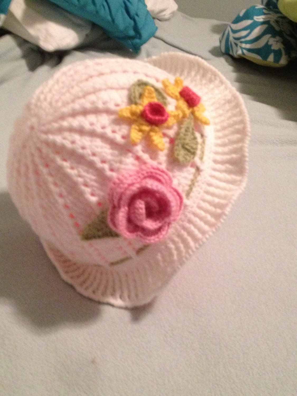 Girl's Flower Hat - Baby Flower Hat - Girls Clothing - Children's Hats ...