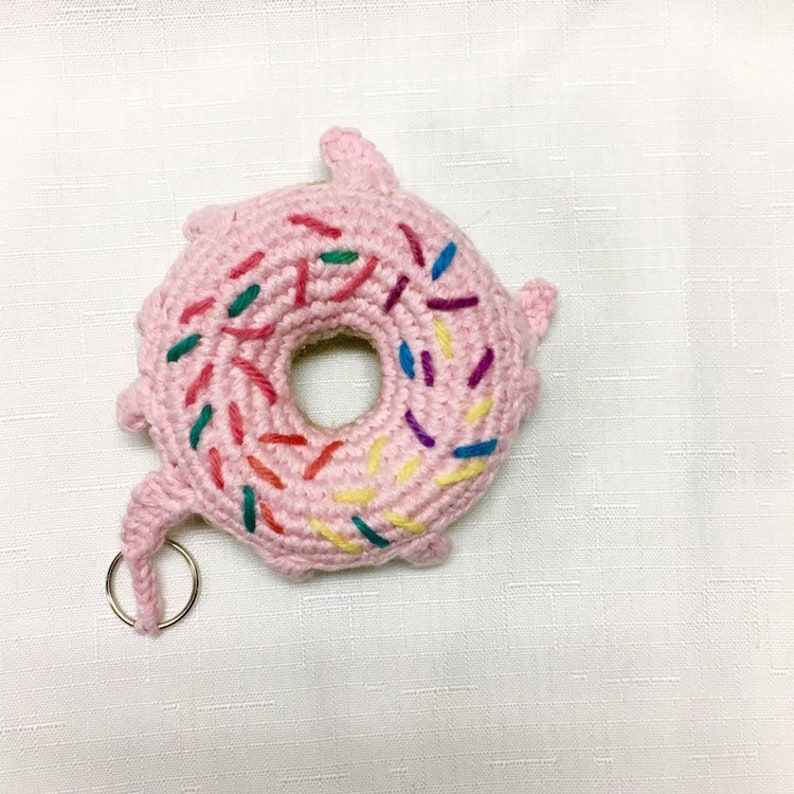 Donut Keychain Doughnut Keyring Food Lovers Gifts for | Etsy