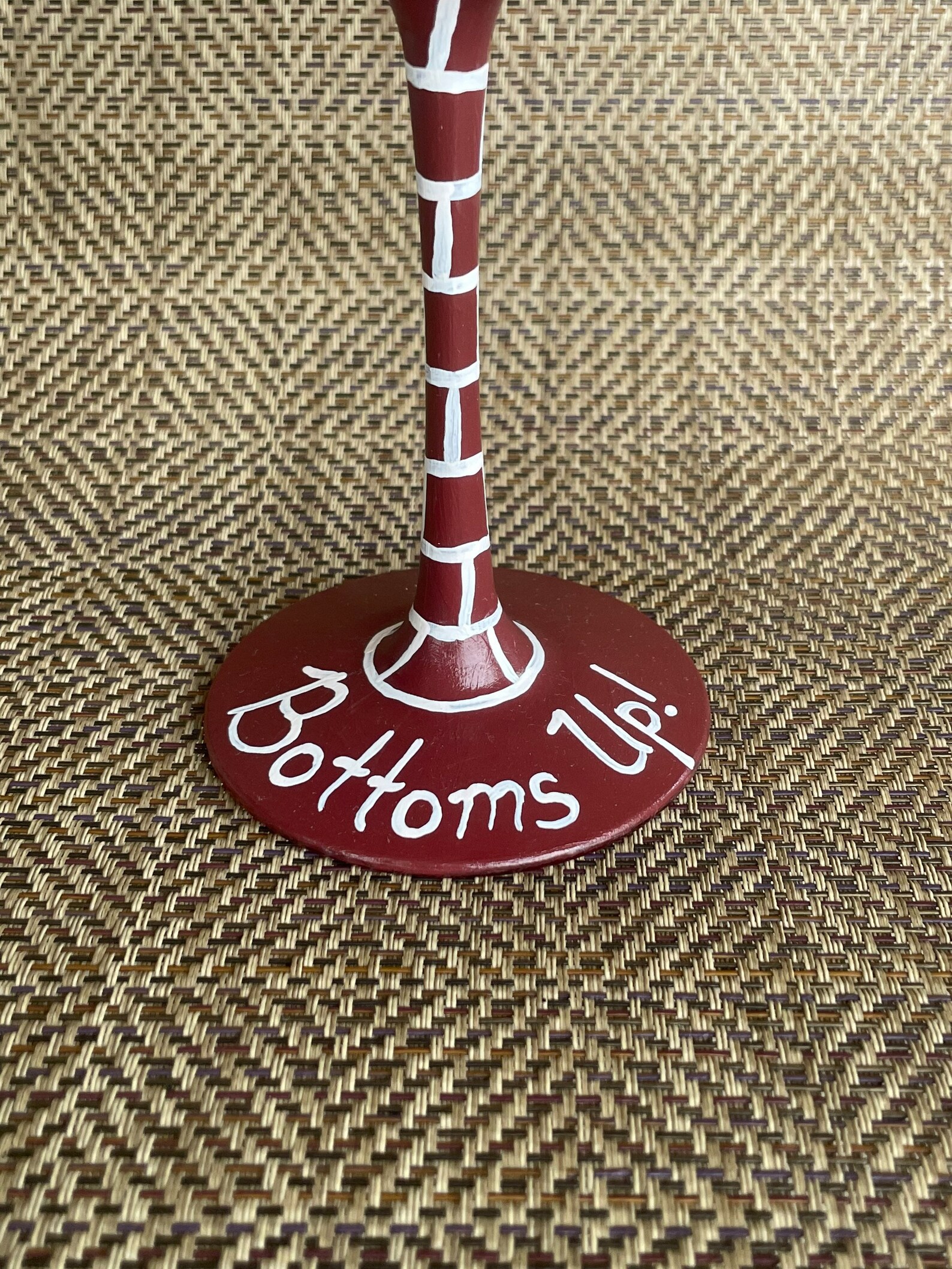 Santa Claus Bottoms up Wine Glass Funny Santa Wine Glass - Etsy