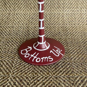 Santa Claus Bottoms up Wine Glass - Funny Santa Wine Glass - Christmas ...