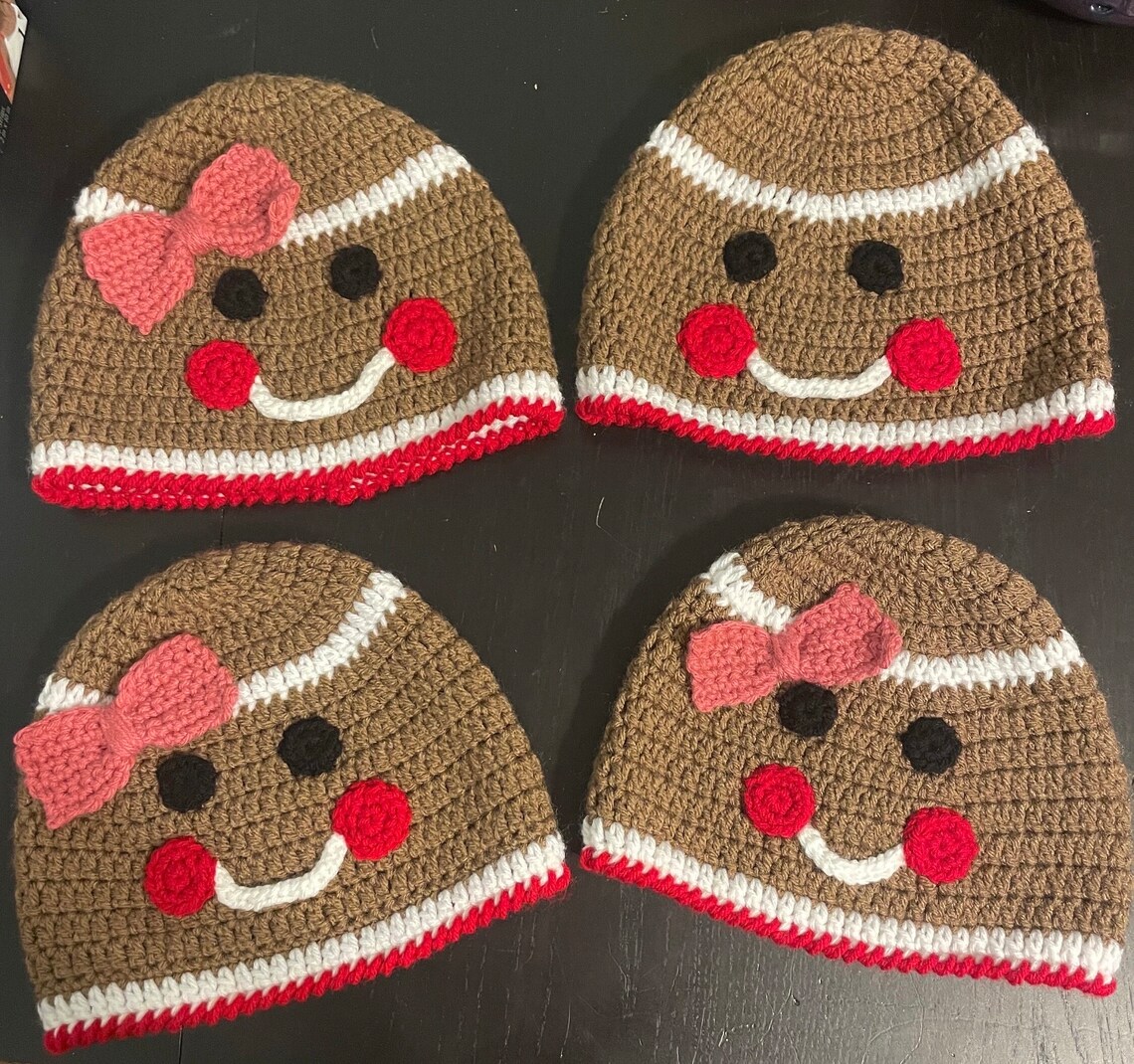 Gingerbread Man Hat -children's Christmas Hat - Baby Gingerbread Man ...