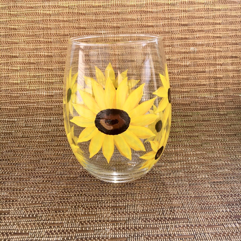 Sunflower Glasses - Etsy
