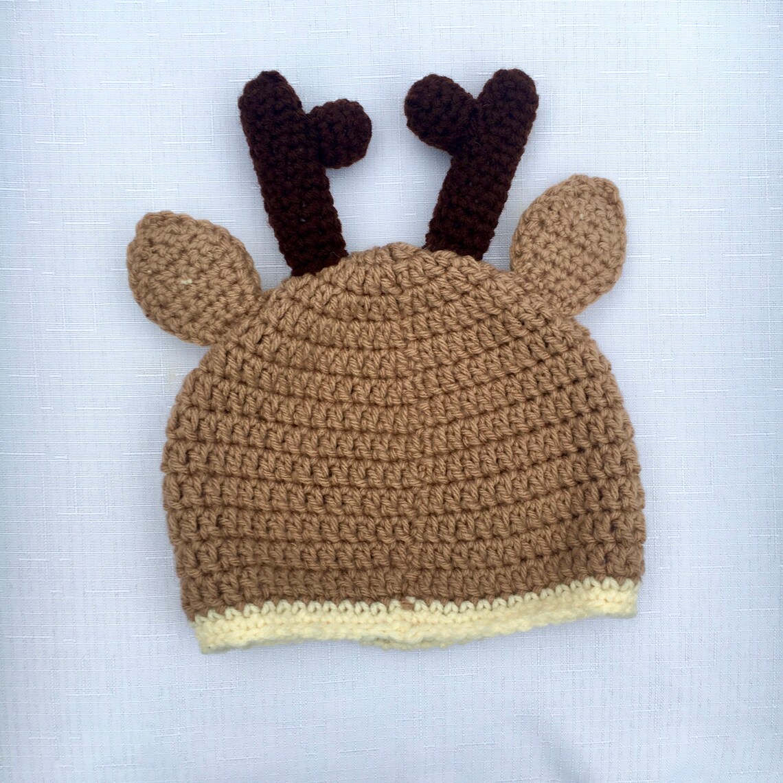 Reindeer Hat - Crochet Reindeer Beanie - Christmas Hat - Adult Reindeer ...
