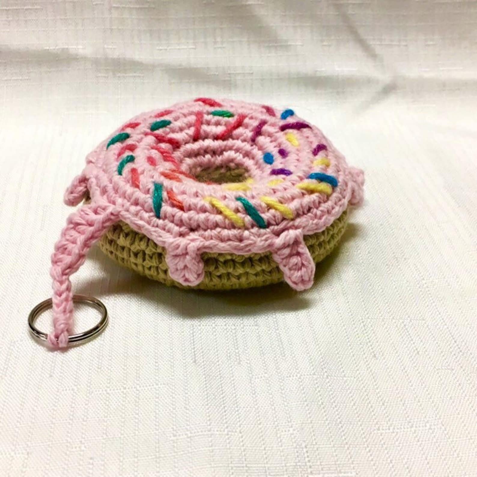 Donut Keychain Doughnut Keyring Food Lovers Gifts for | Etsy