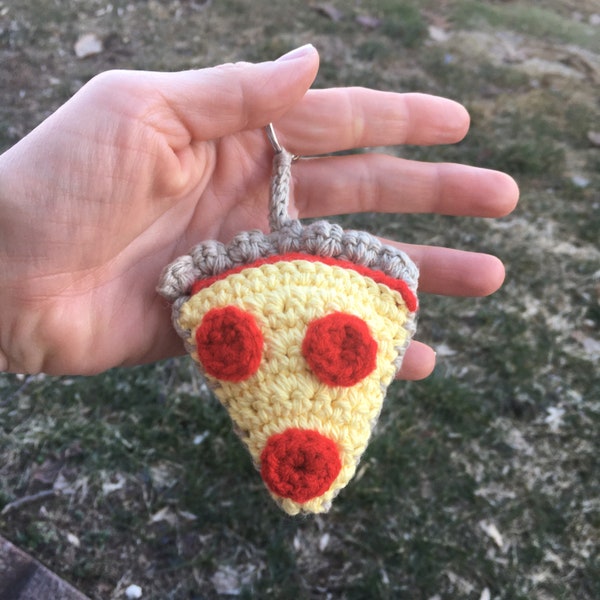 Pizza Keychain - Etsy