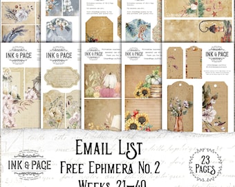 Printable Autumn Junk Journal Lined and Blank Pages Neutral - Etsy