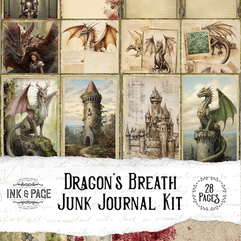 Lady Knight and Dragon - Etsy