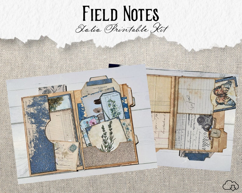 Field Notes Folio Junk Journal Ephemera Nature Notebook Vintage ...