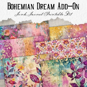 Bohemian Dream Junk Journal Printable Ephemera Digital Pockets ...