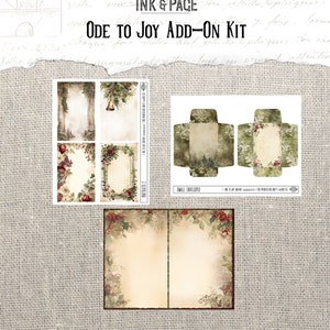 Ode to Joy Printable Ephemera Add-on Kit Junk Journal Yuletide Digital ...