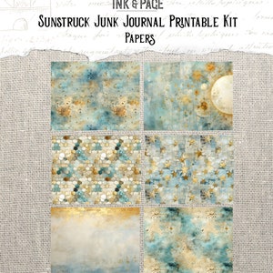 Sun Junk Journal Printable Kit Celestial Digital Download Sunstruck ...