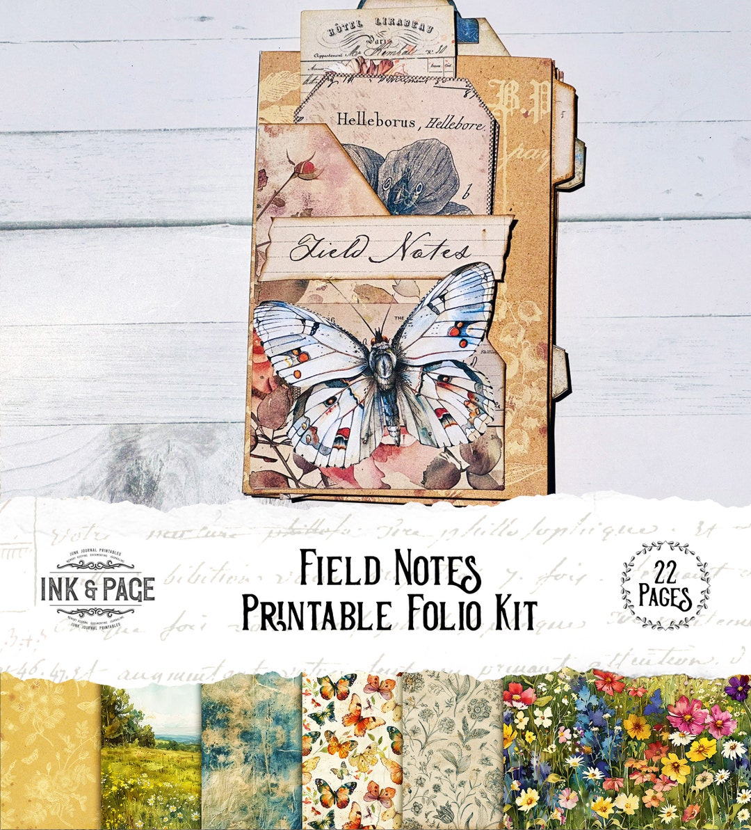 Field Notes Folio Junk Journal Ephemera Nature Notebook Vintage ...