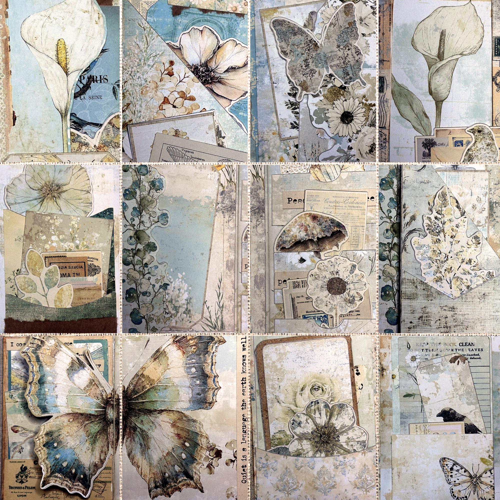 Nature's Neutrals Flipbook Printable Kit Folio Junk Journal Nature ...