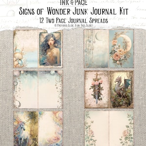 Fantasy Junk Journal Printable Vintage Fairytale Ephemera Digital ...