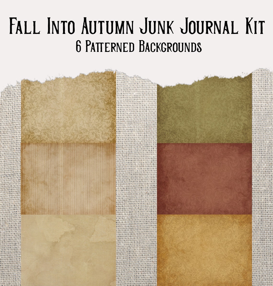 Fall Into Autumn Printable Junk Journal Kit Pumpkins Autumn | Etsy