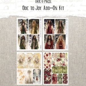 Ode to Joy Printable Ephemera Add-on Kit Junk Journal Yuletide Digital ...