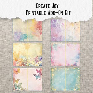 Create Joy Printable Ephemera Add-on Kit Collage Junk Journal Digital ...