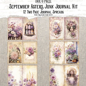 September Junk Journal Printable Kit Birth Month Digital Download ...