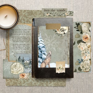 Printable Winter Junk Journal Kit, Forest ,vintage Digital Paper ...