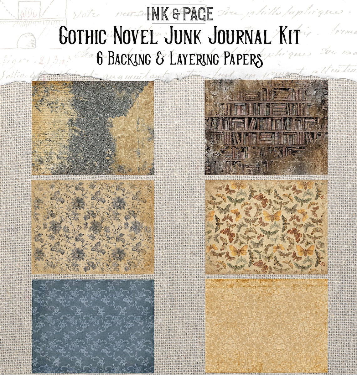 Gothic Novel Junk Journal Printable Kit Dark Academia Digital - Etsy