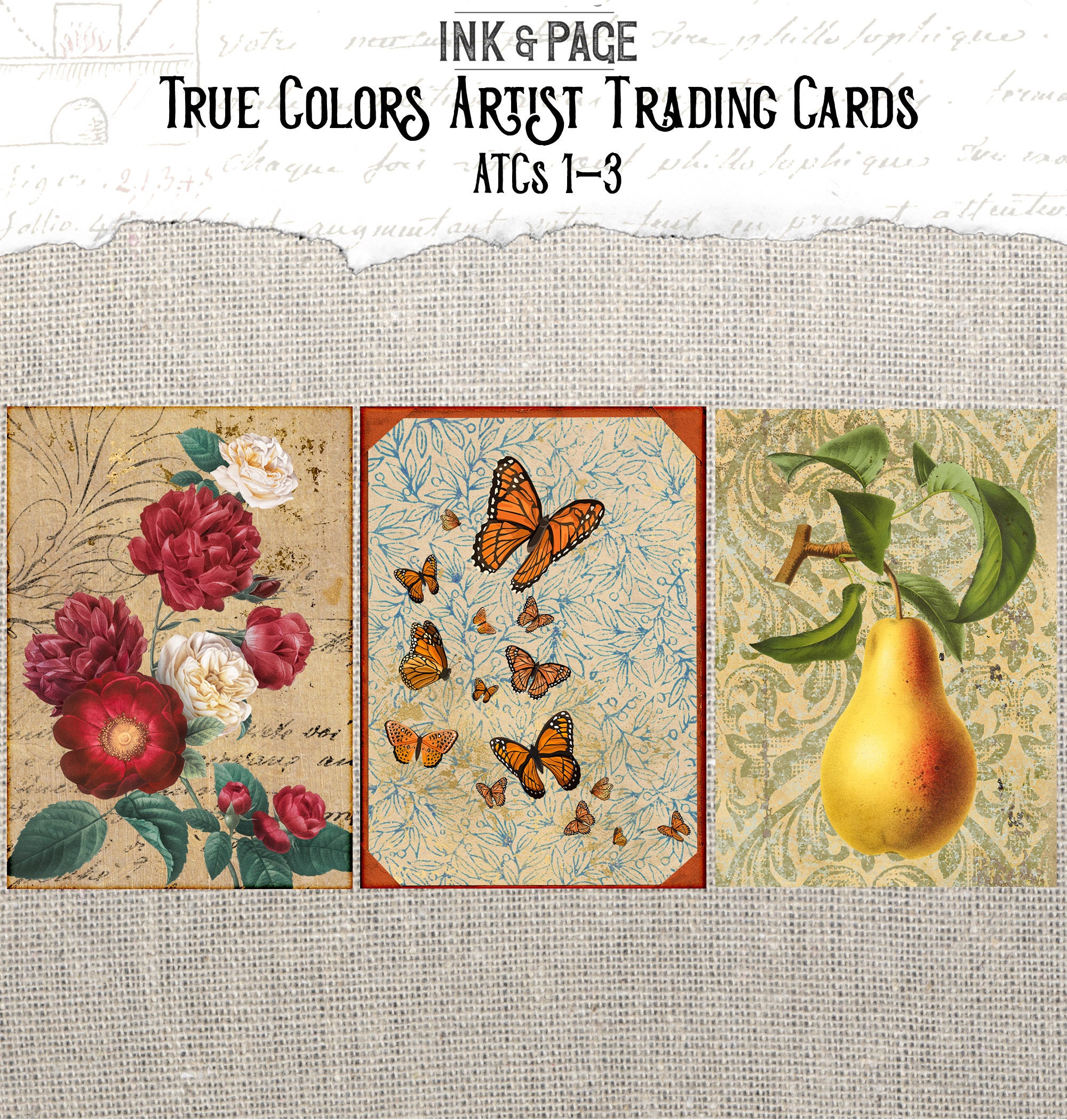 True Colors Rainbow Artist Trading Cards, Printable Atcs, Junk Journal ...